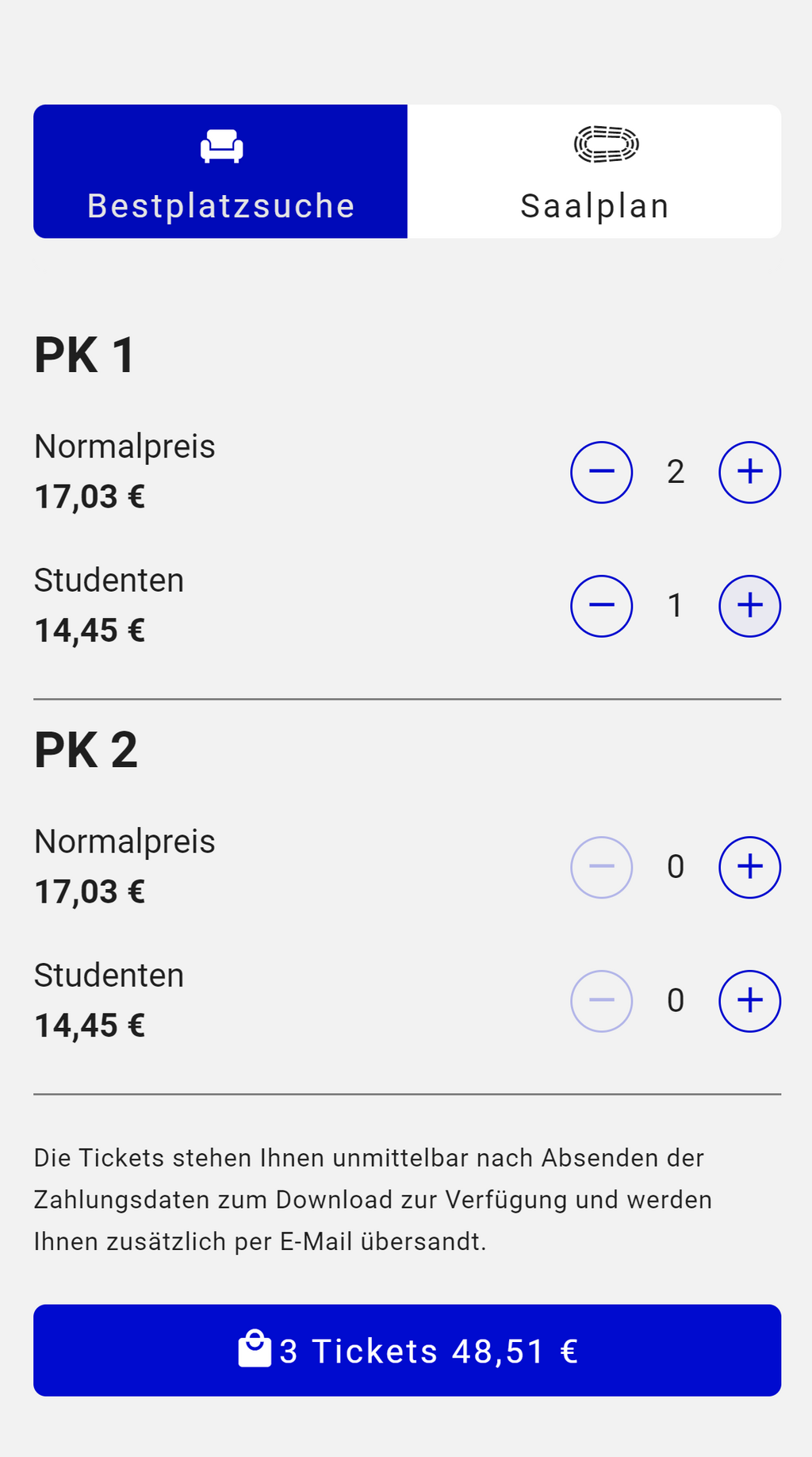 Saalplan erstellen für professionellen Ticketverkauf