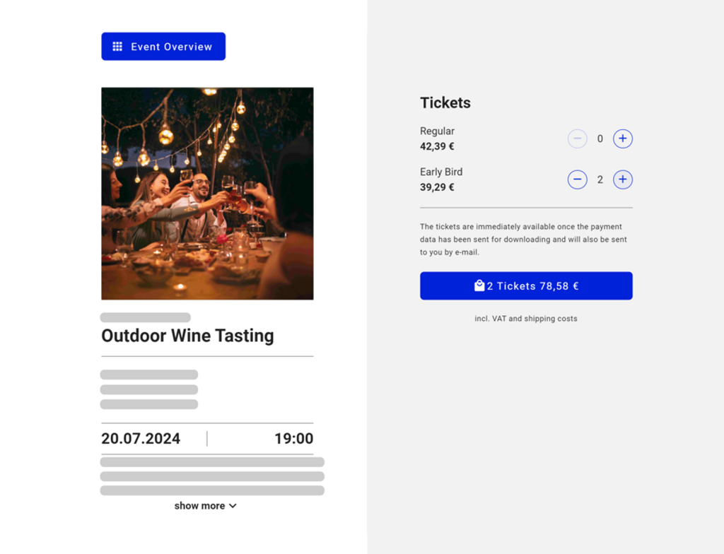 Your ticket shop for any event type | oeticket.Light