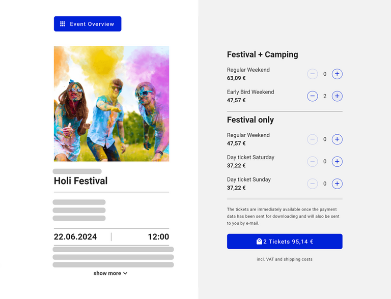 Your ticket shop for festivals | oeticket.Light